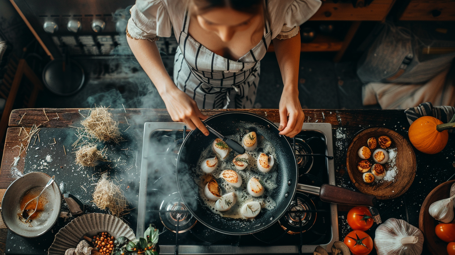 Hay Smoked Pan Seared Sea Scallops - Rhode Island BBQ News